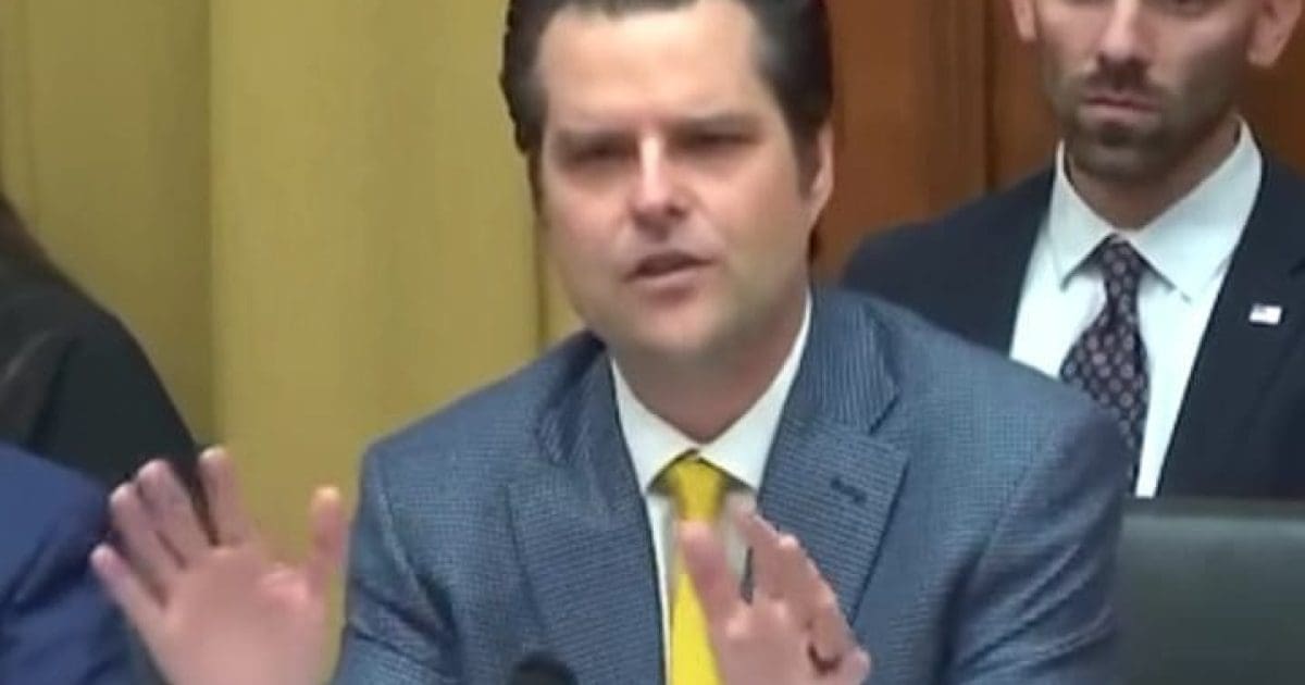Rep. Matt Gaetz Quickly Becomes the Greatest AG Nominee in History ...