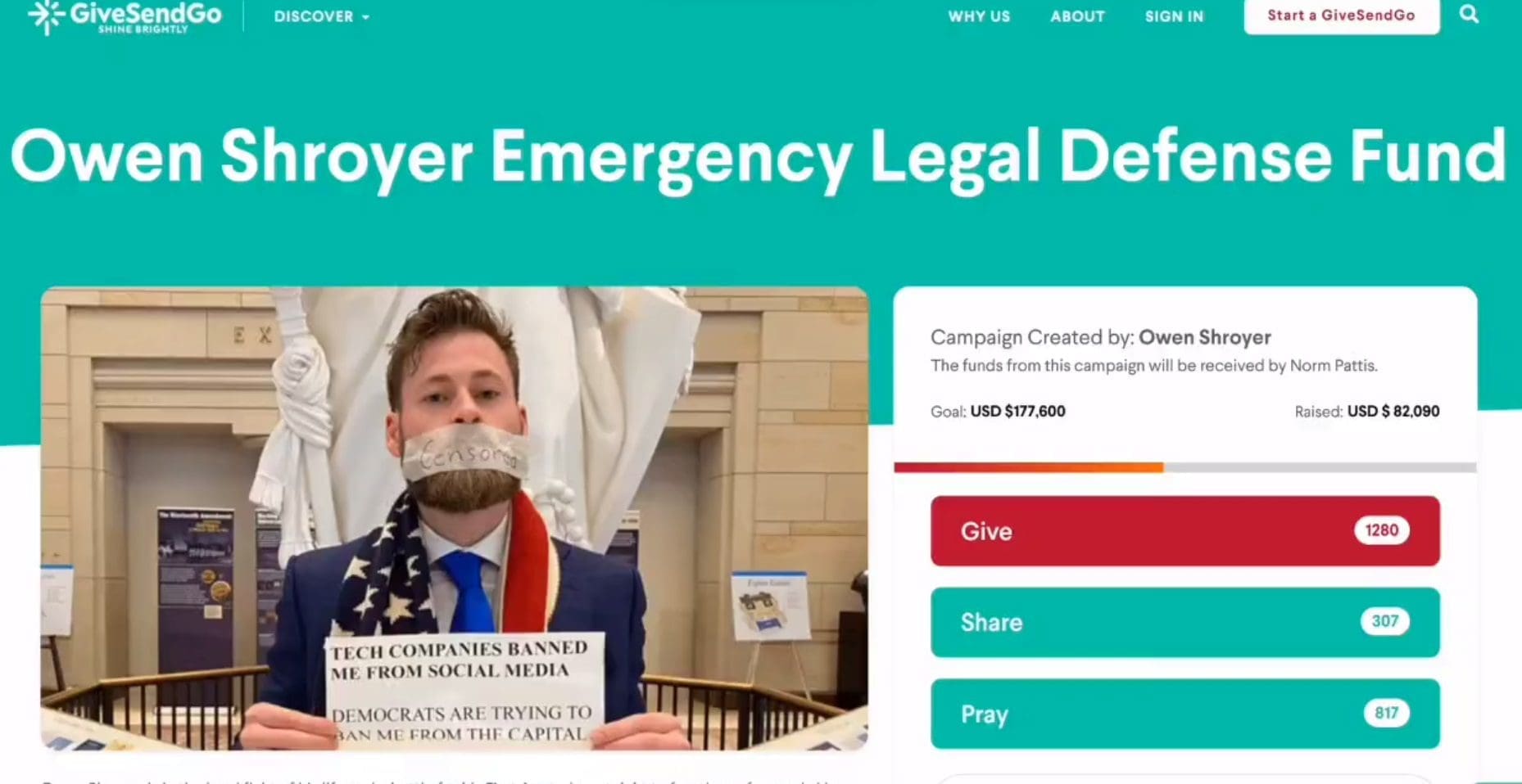 Dc Court Wont Allow Sentencing Letters For Owen Shroyer But Will Allow
