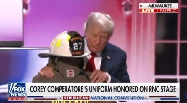 Powerful Moment – President Trump Kisses Helmet of Slain Fire Fighter ...