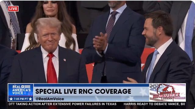 RNC Wraps Up A Great First Day - President Trump Makes Entrance - Joe Hoft