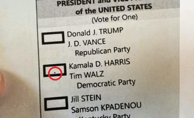 2024 STEAL: Ballots Showing “Dot” Under Kamala Name Identified and Very ...