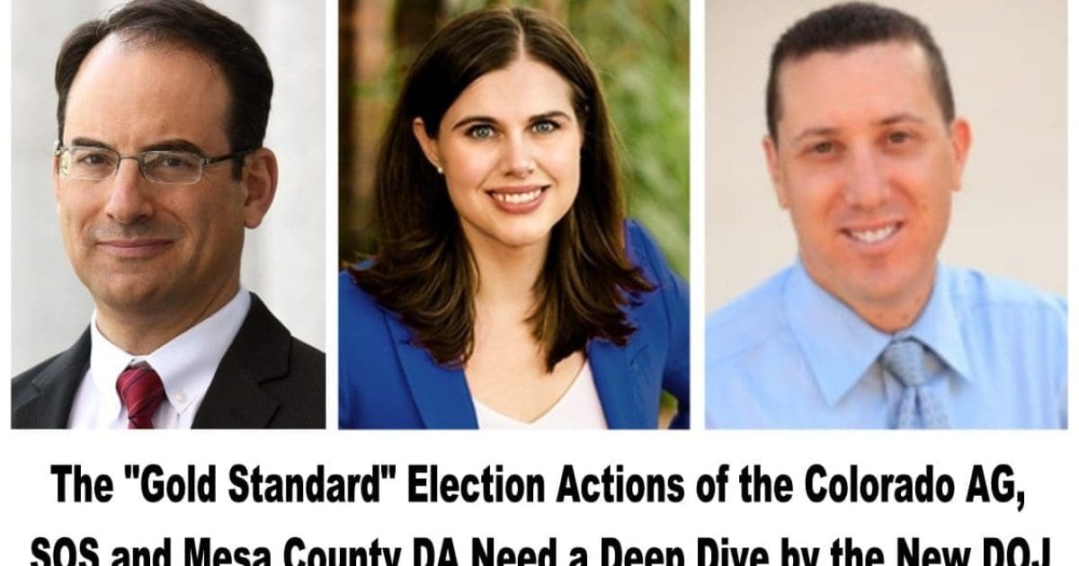 DOJ: Please Investigate Colorado's AG Phil Weiser, SOS Jena Griswold ...