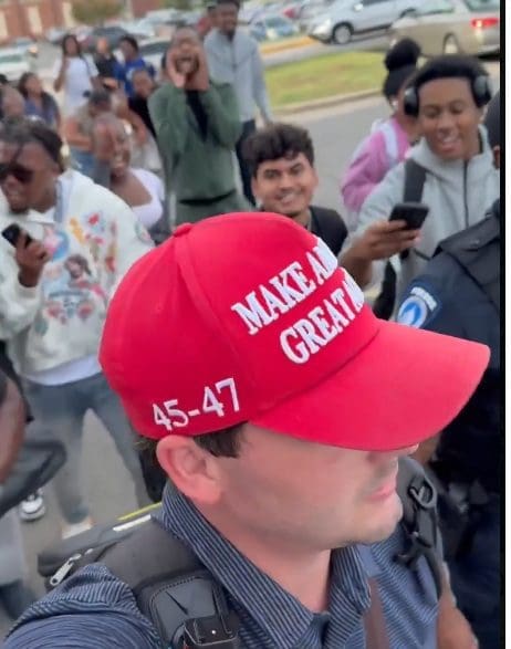 After 10 Minutes White Guy with MAGA Hat Kicked Off HBCU Campus that ...