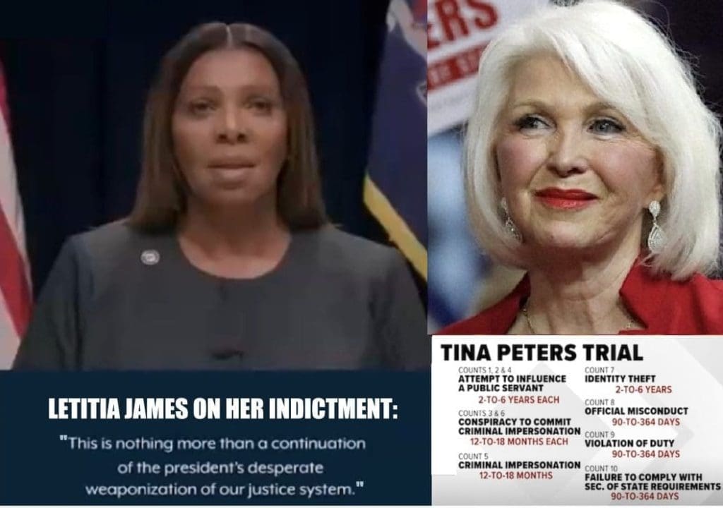 EXCLUSIVE: While Tina Peters Rots in Prison, MSM Paints Letitia James ...