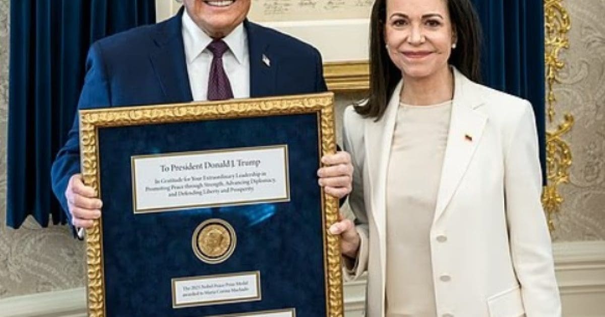 Venezuela's Maria Corina Machado Gifts Her Nobel Peace Prize to Donald ...